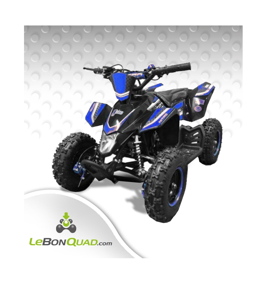 Pocket quad 50cc LBQ Wokx grande roue BLEU