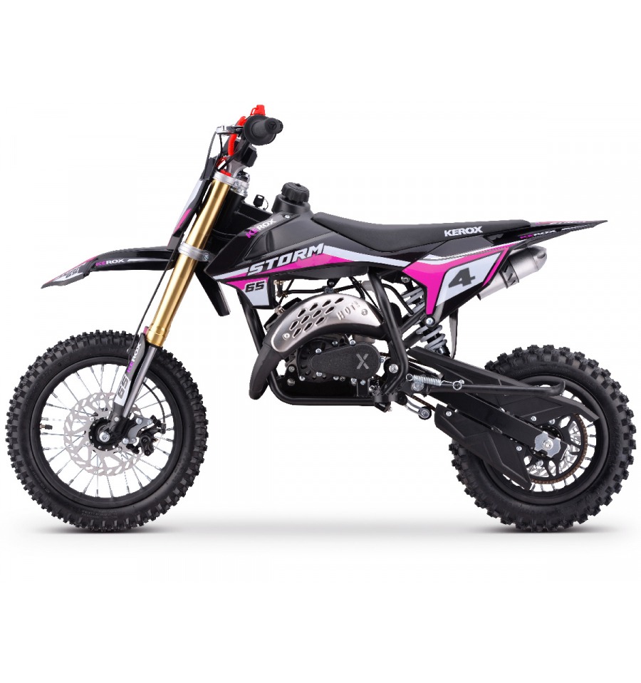 Mini Moto De Cross Enfant 65cc Rose KEROX STORM Mini Moto De Cross Enfant 65cc Rose KEROX STORM
